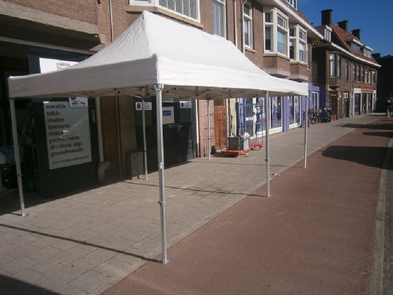 Tenten / Parasols > Overkapping prof 6 x 3 m - Joop de Korte verhuurser